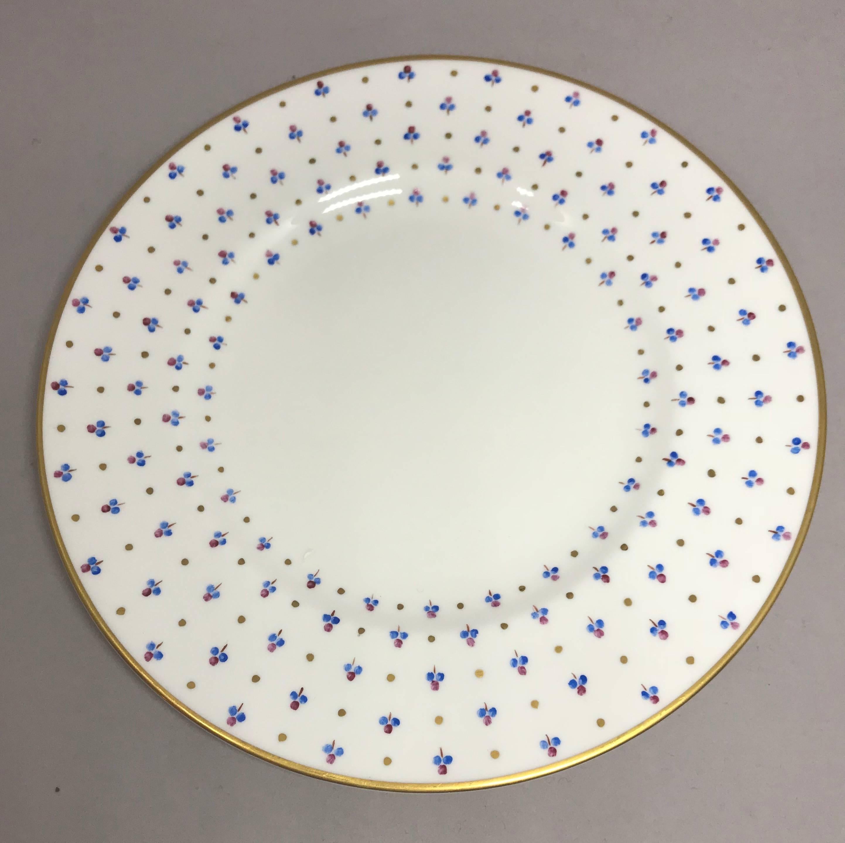 Set of Six Tiffany and Co. Gold Rimmed French Plates at 1stDibs ...