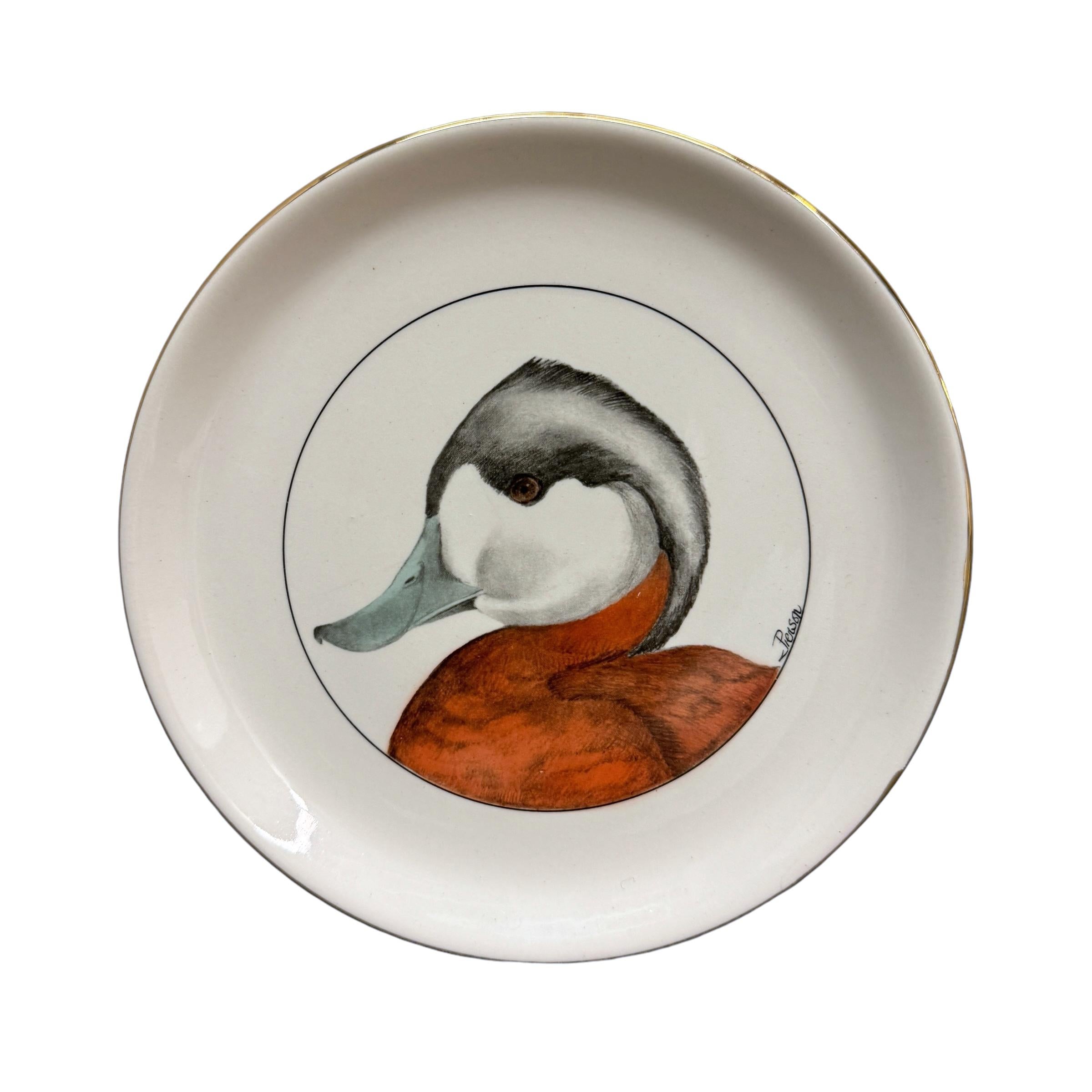 Set of Six Vintage American Duck Plates at 1stDibs