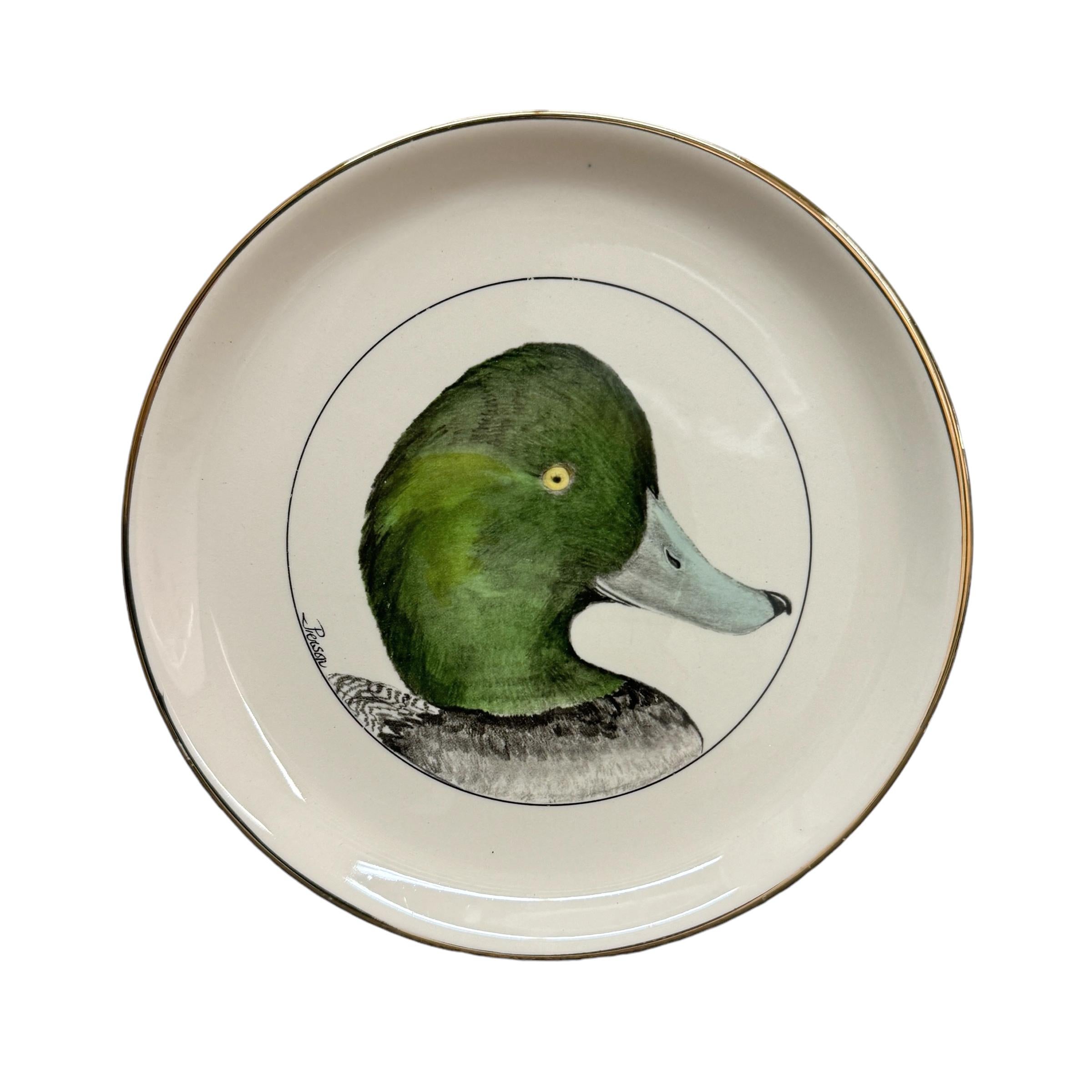 Set of Six Vintage American Duck Plates at 1stDibs