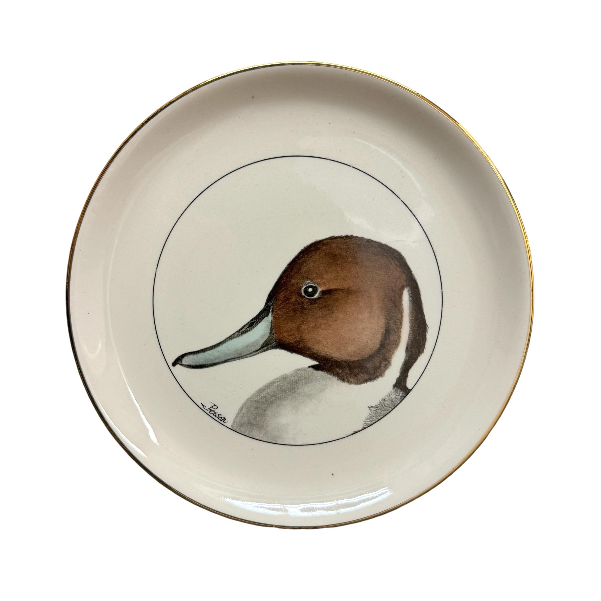 Set of Six Vintage American Duck Plates at 1stDibs