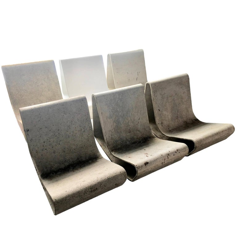 Willy Guhl Loop Chair Garden Set Eternit, Switzerland, 1954 at 1stdibs