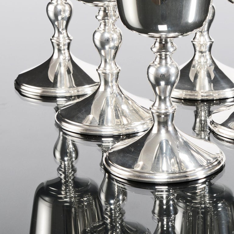 Set of Six Wine Goblets For Sale at 1stDibs