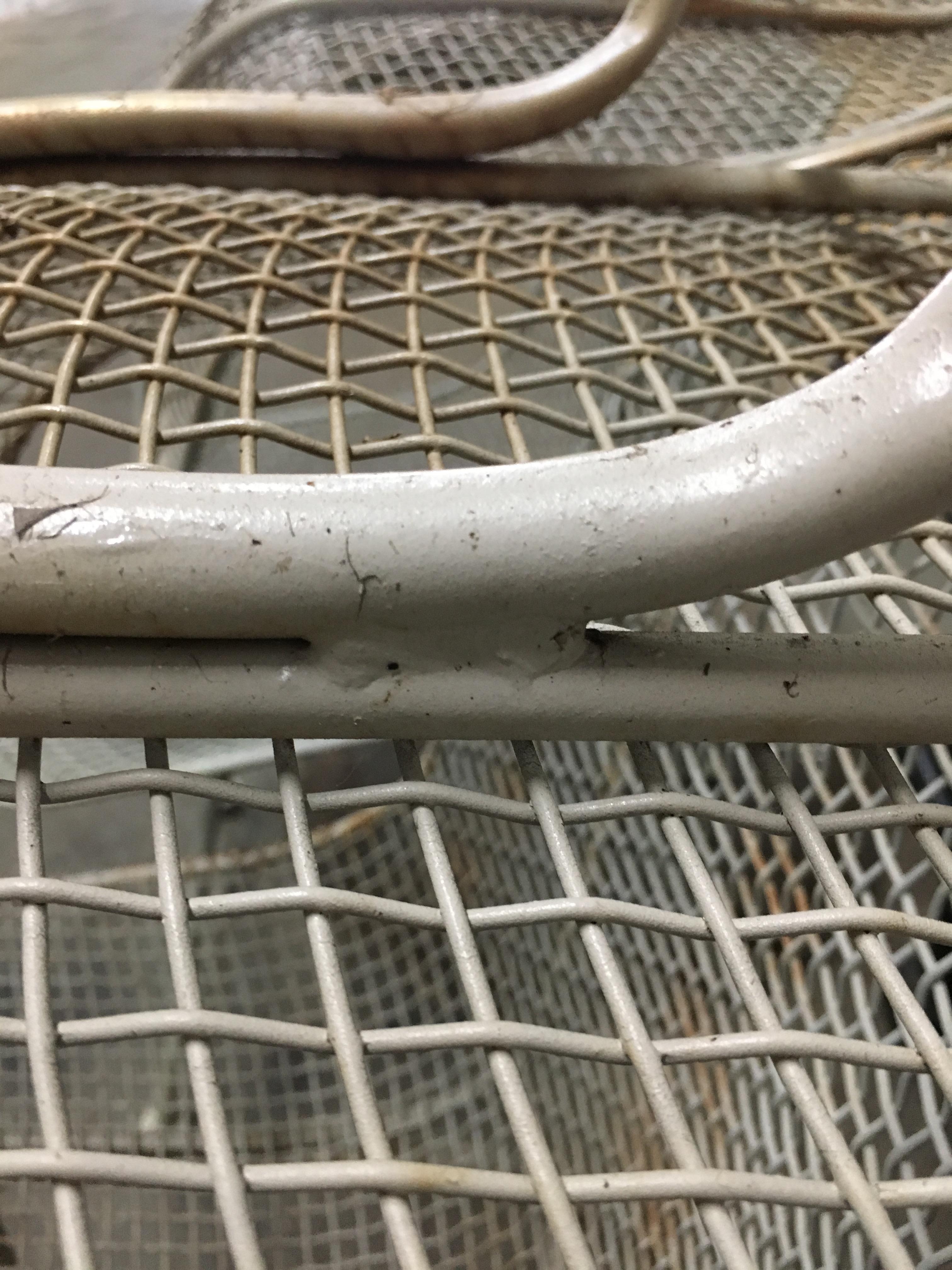 Set of Six Woodard Sculptura Wire Mesh Side Chair at 1stDibs