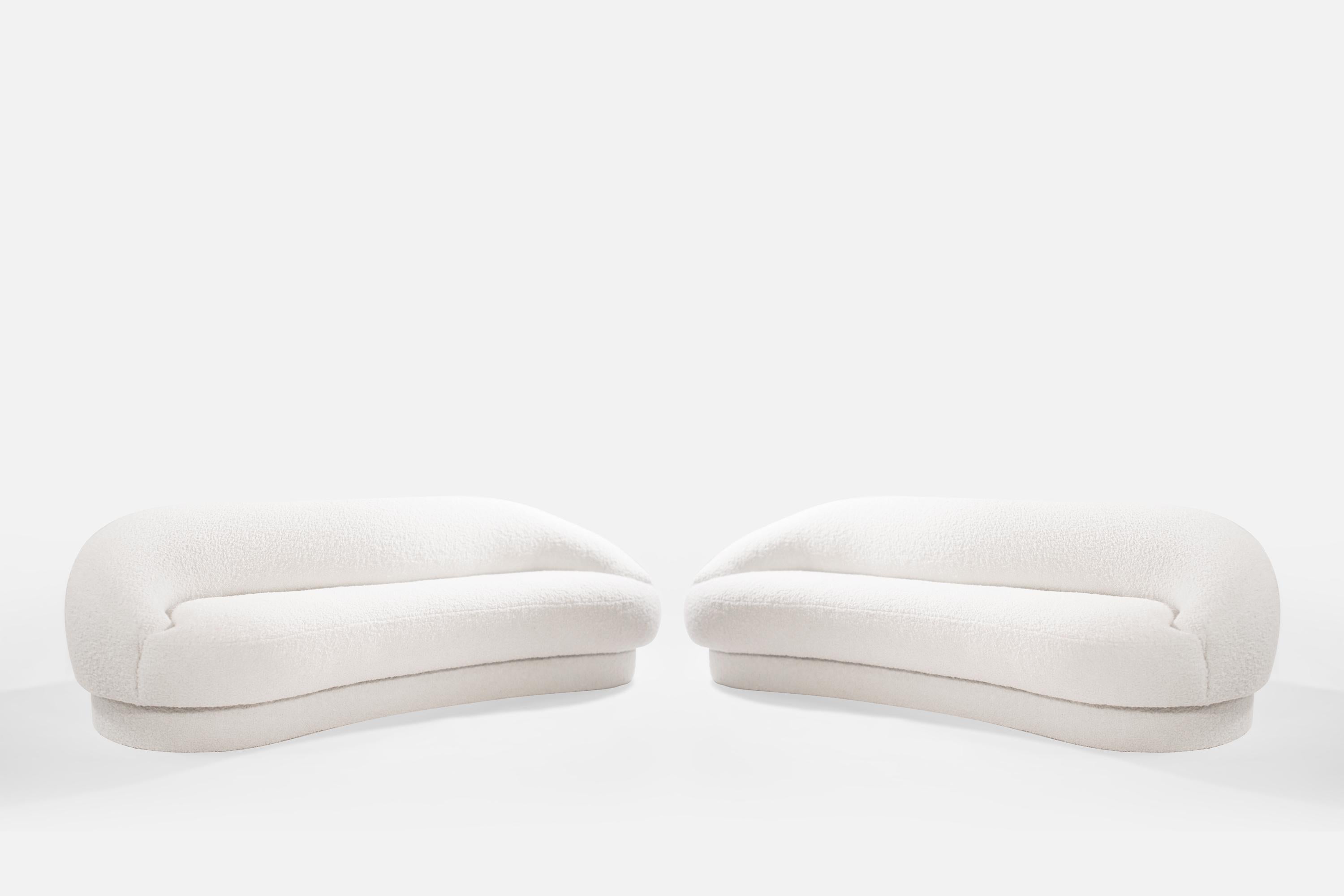 Set of Sofas by Directional in Teddy Bouclé, 1950s For Sale at 1stDibs ...