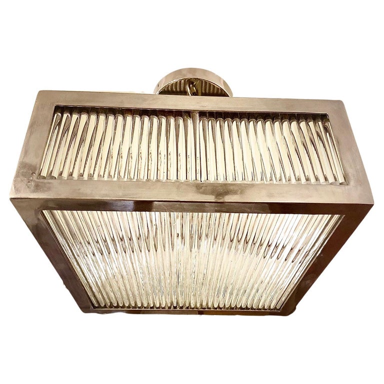 Set of Square Glass Rods Fixtures, Sold Individually For Sale at 1stDibs