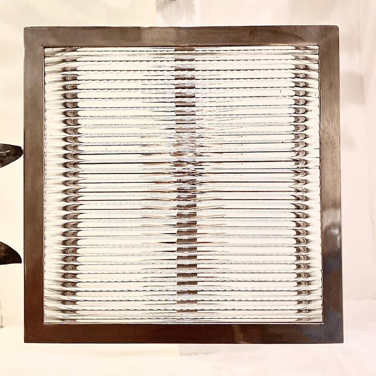 Set of Square Glass Rods Fixtures, Sold Individually For Sale at 1stDibs