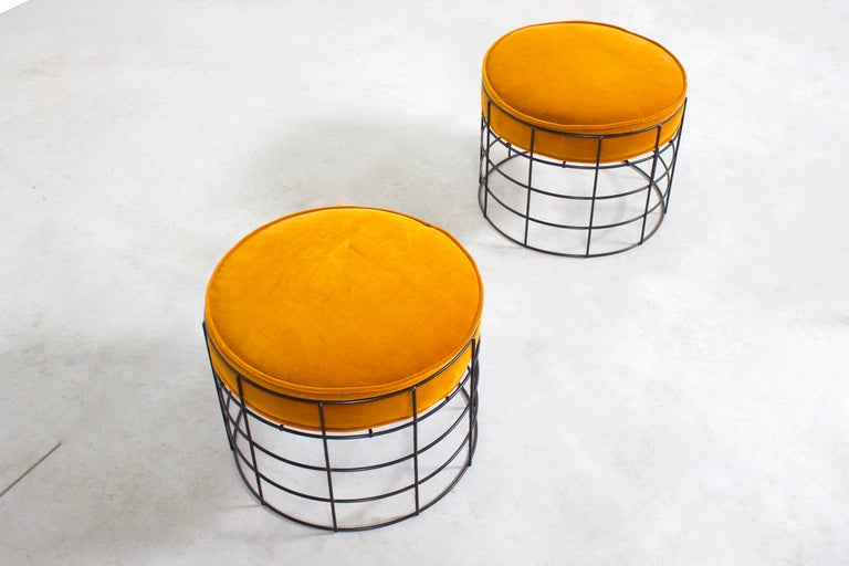 Set of T1 Wire Stools by Verner Panton, 1959 at 1stDibs