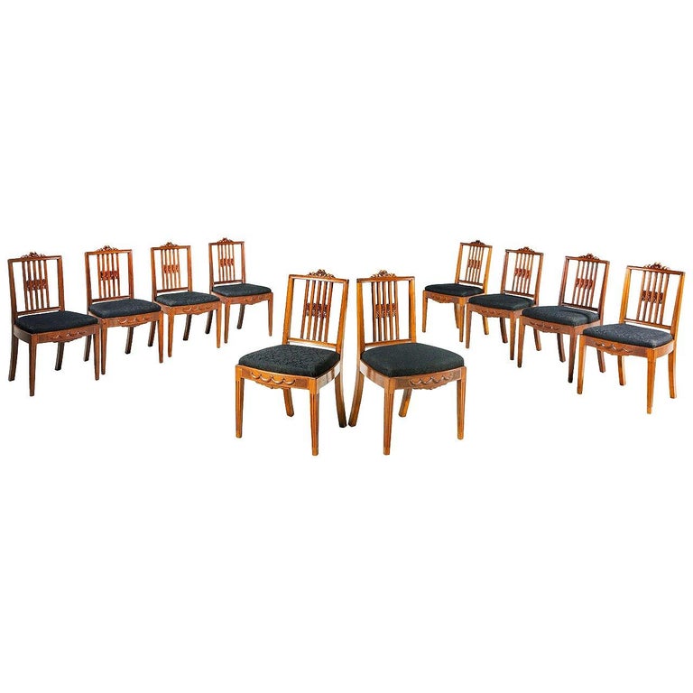 Set of Ten 19th Century Dining Chairs For Sale at 1stDibs
