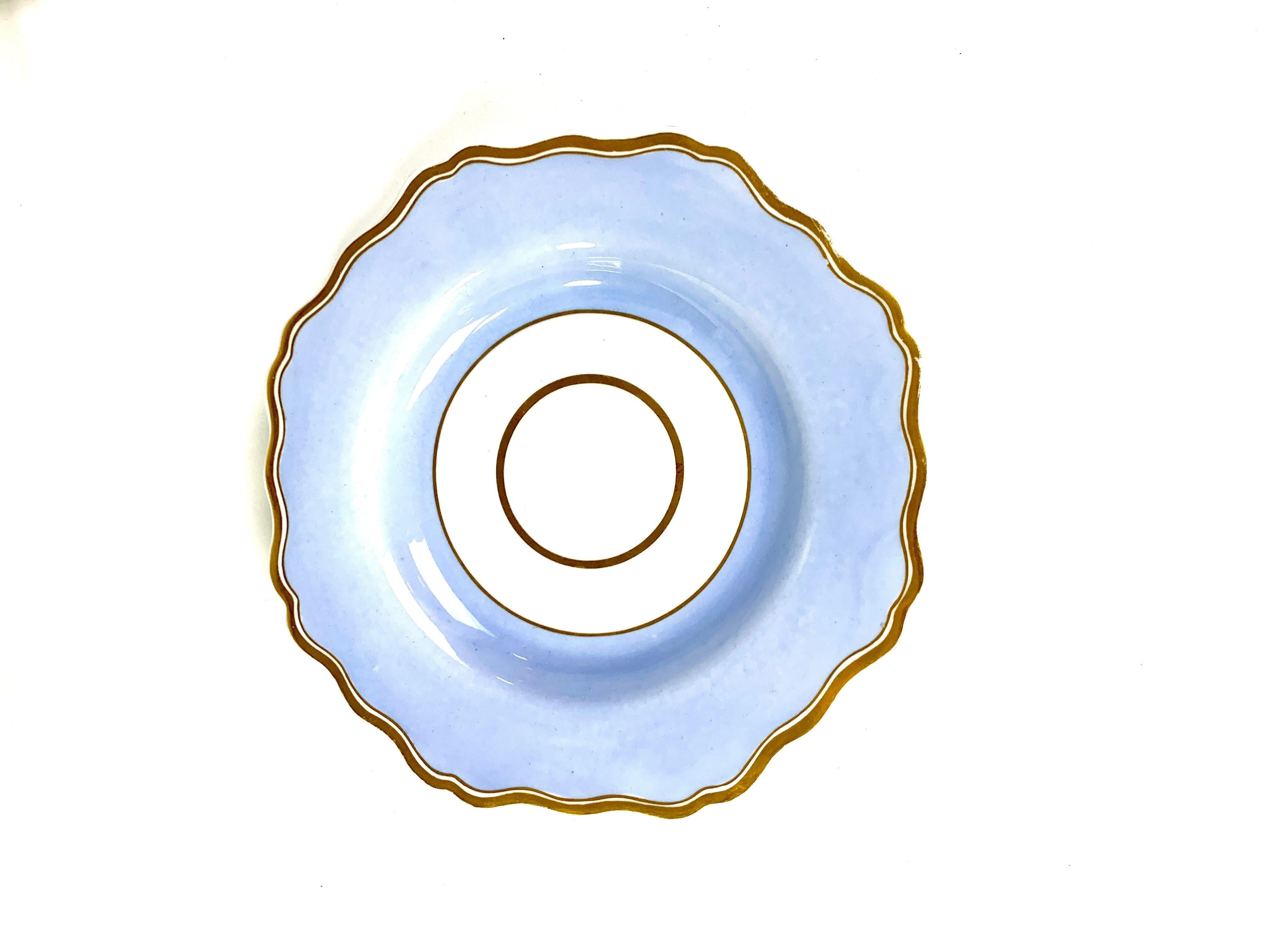 Set of Ten Baby Blue Plates Made by Ridgway in England, Circa 1830 at ...