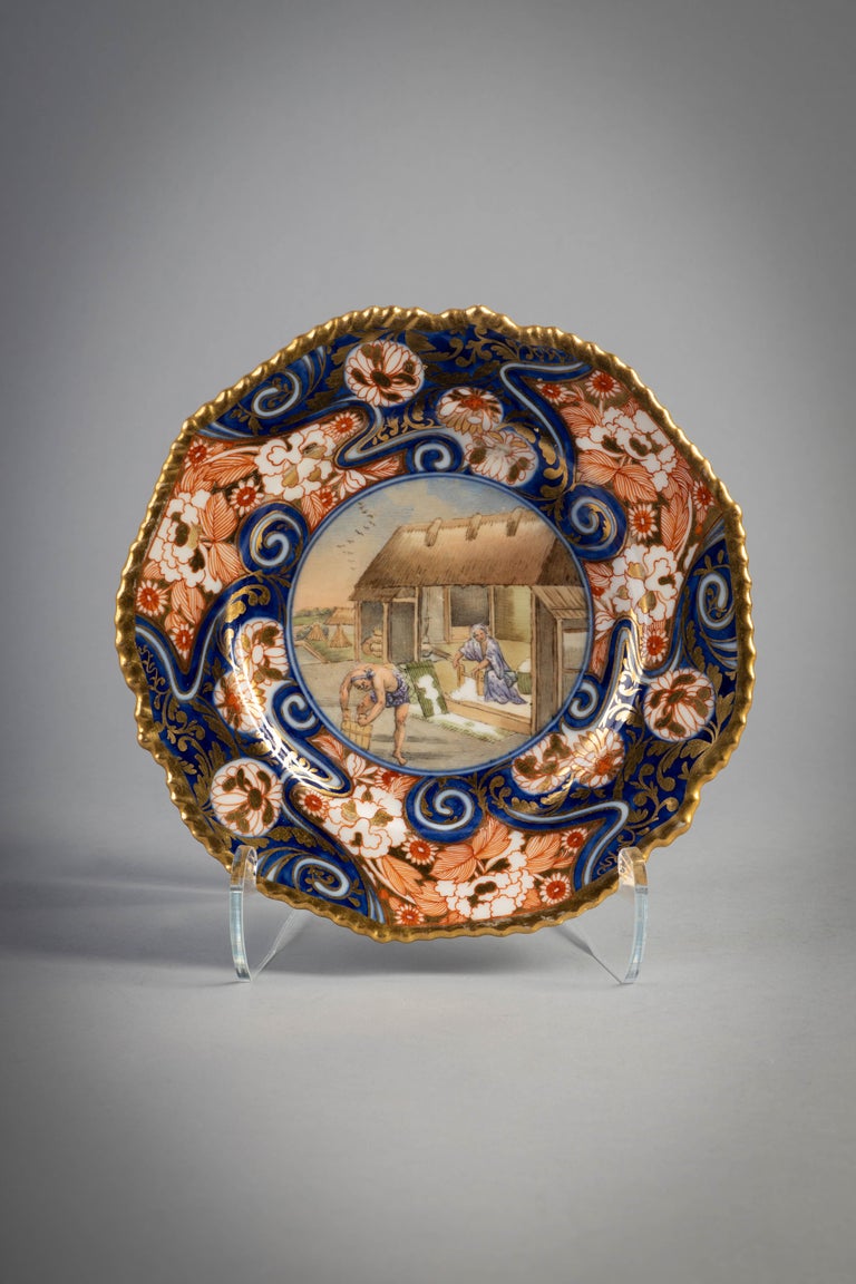 Set of Ten Bohemian Porcelain Dessert Plates at 1stDibs