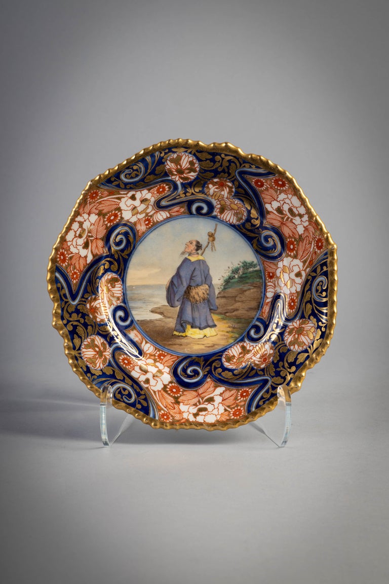 Set of Ten Bohemian Porcelain Dessert Plates at 1stDibs