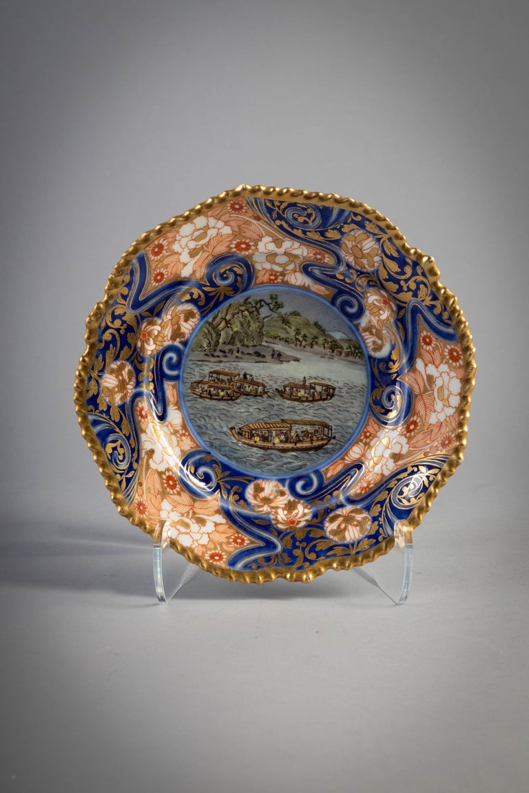 Set of Ten Bohemian Porcelain Dessert Plates at 1stDibs