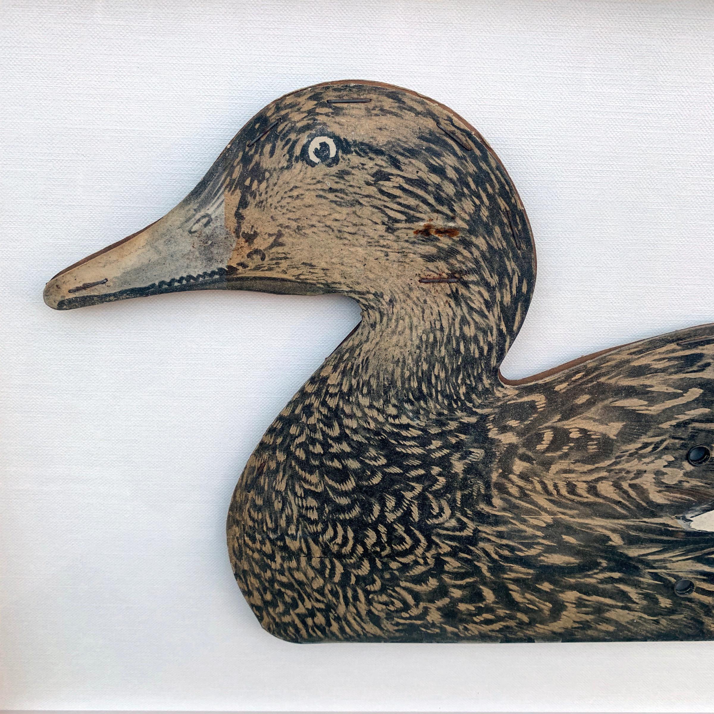 Set of Ten Framed Duck Decoys at 1stDibs