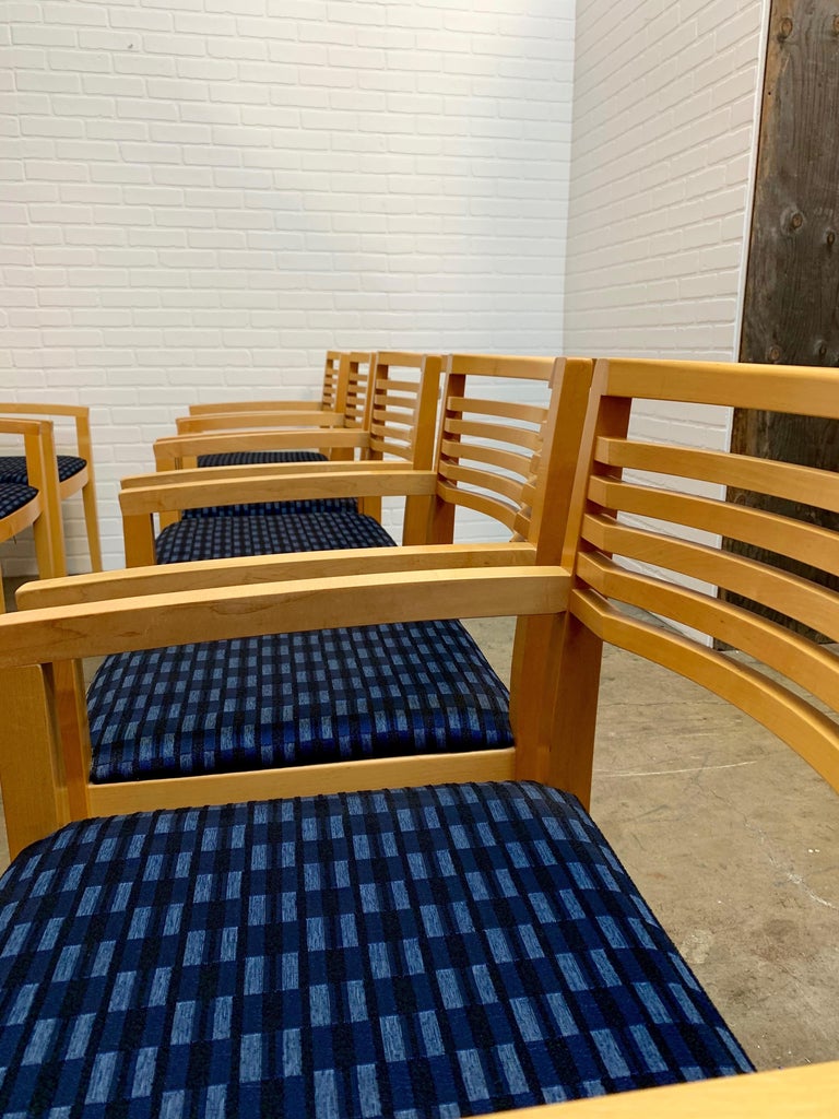 Set of Ten Knoll Studio Ricchio Chairs at 1stDibs