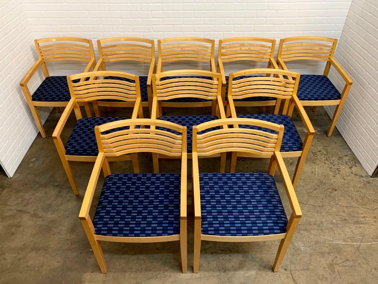 Set of Ten Knoll Studio Ricchio Chairs at 1stDibs | linda ricchio 1989