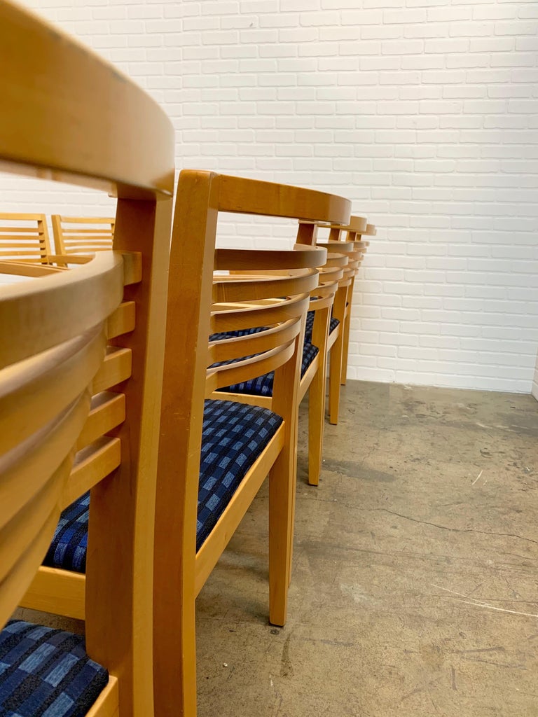 Set of Ten Knoll Studio Ricchio Chairs at 1stDibs