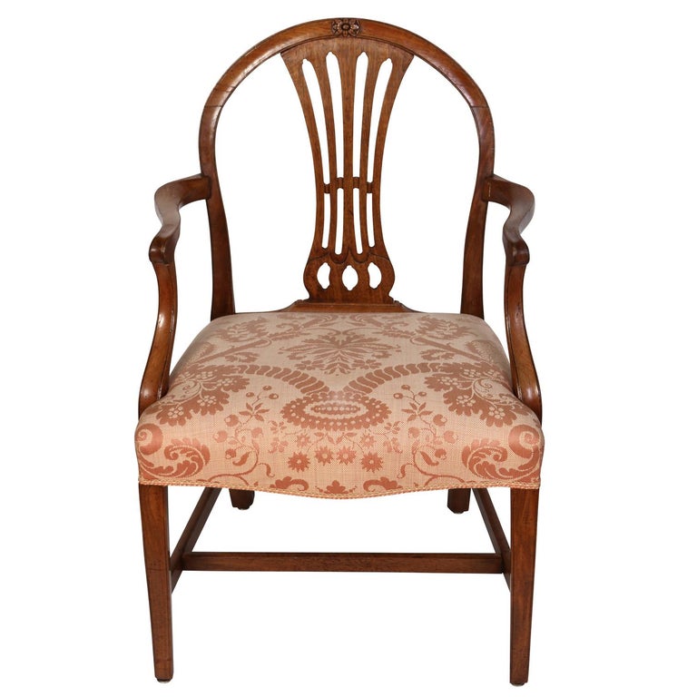 Set of Ten Mahogany George III Style Dining Chairs With Upholstered ...