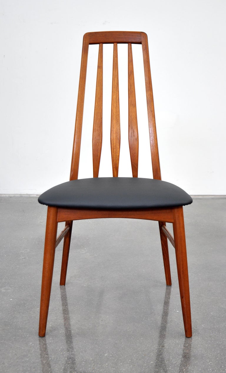 Set of Ten Niels Koefoed Teak Eva Dining Chairs at 1stDibs