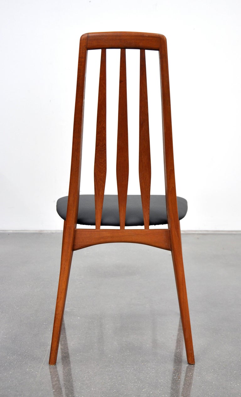 Set of Ten Niels Koefoed Teak Eva Dining Chairs at 1stDibs