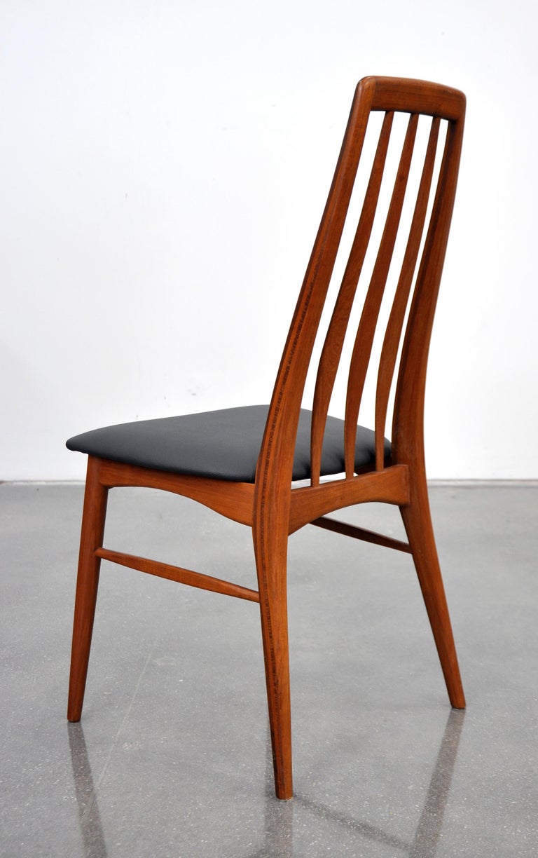 Set of Ten Niels Koefoed Teak Eva Dining Chairs at 1stDibs