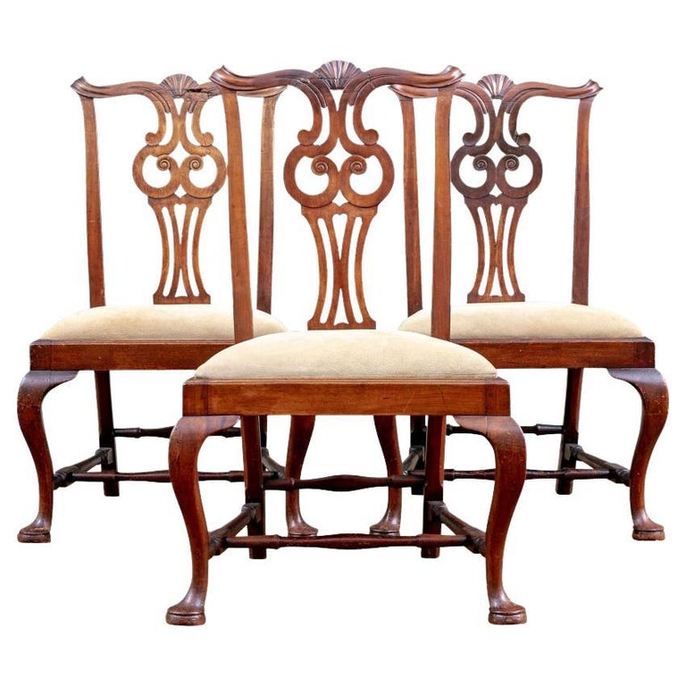 Set of Three 18th Century Georgian Side Chairs for Restoration For Sale ...