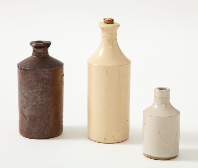 Set of Three 19th Century Japanese Ceramic Ink Bottles at 1stDibs