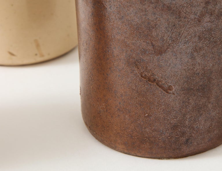 Set of Three 19th Century Japanese Ceramic Ink Bottles at 1stDibs