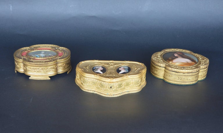 Set of Three 19th Century French Boxes For Sale at 1stDibs