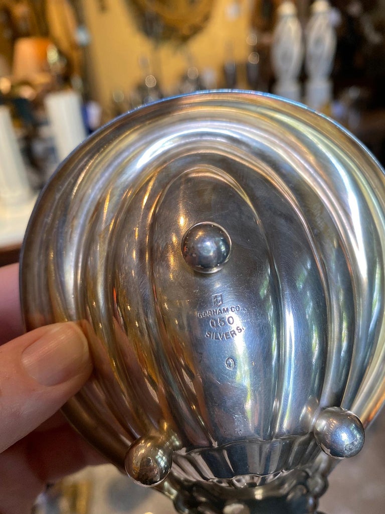 Set of Three 20th Century Gorham Co. Silver Plate Shell Dishes, Marked ...