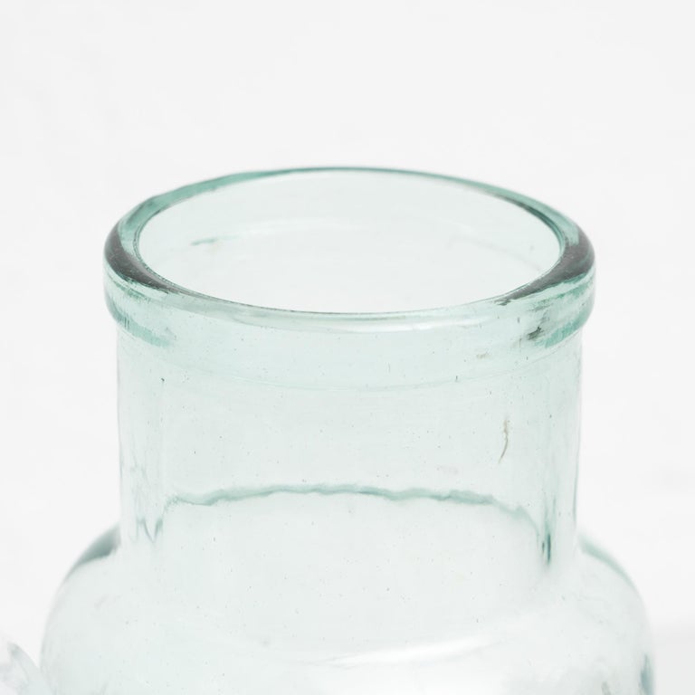 Set of Three Antique Spanish Glass Containers, circa 1950 For Sale at ...