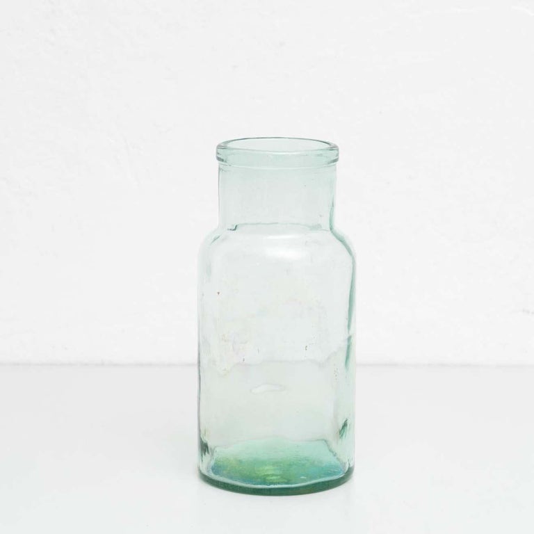 Set of Three Antique Spanish Glass Containers, circa 1950 For Sale at ...