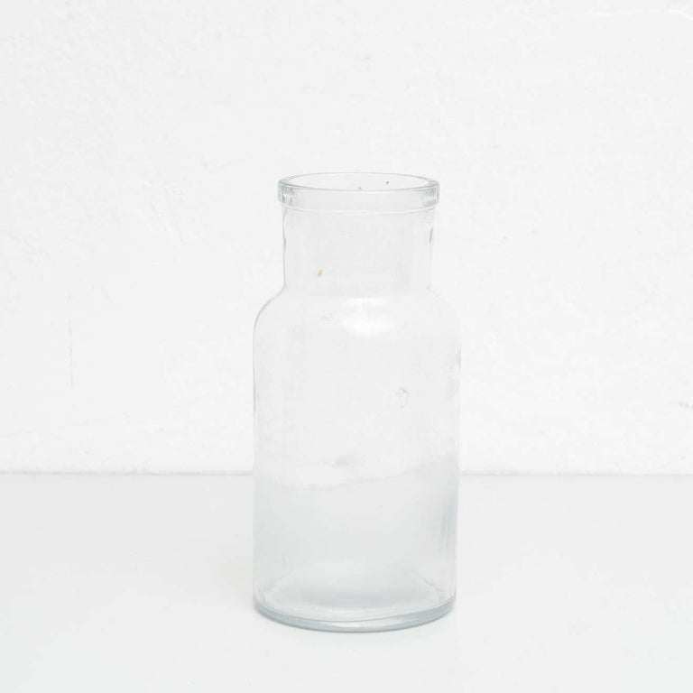 Set of Three Antique Spanish Glass Containers, circa 1950 For Sale at ...