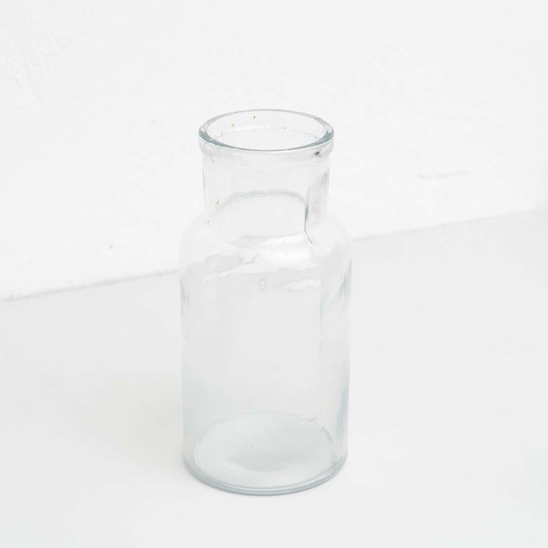Set of Three Antique Spanish Glass Containers, circa 1950 For Sale at ...