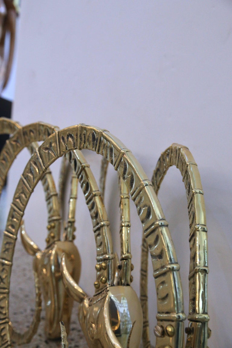 Set of Three Brass Ibex Figures at 1stDibs