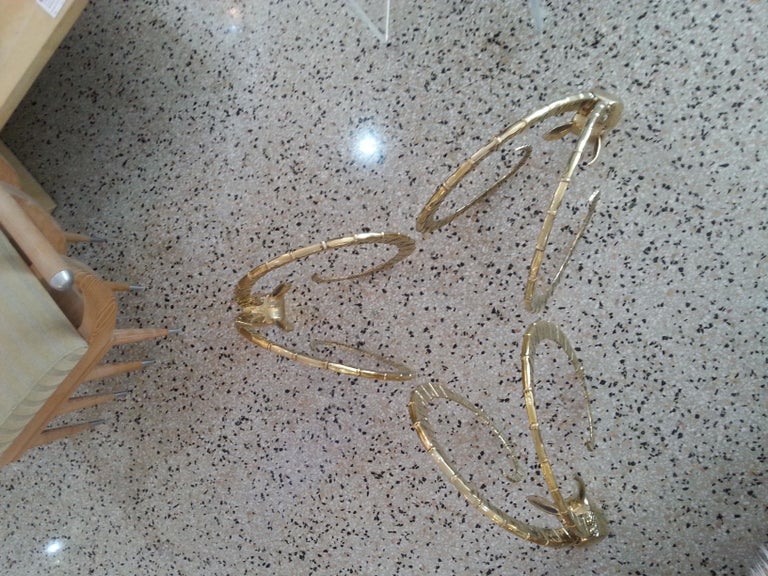 Set of Three Brass Ibex Figures at 1stDibs