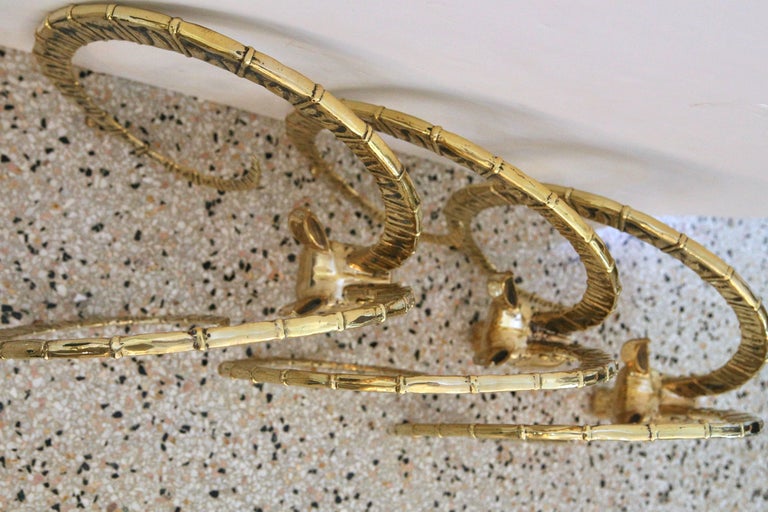 Set of Three Brass Ibex Figures at 1stDibs
