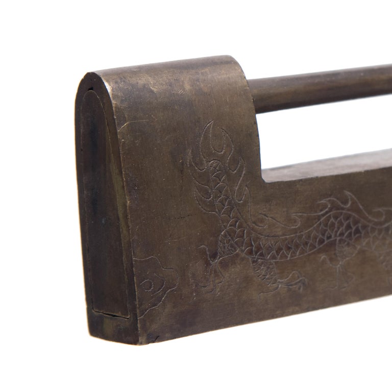 Set of Three Chinese Brass Locks, circa 1900 For Sale at 1stDibs