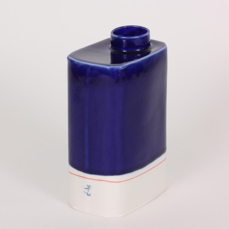 Set of Three Contemporary Porcelain Vases, Jerri For Sale at 1stDibs