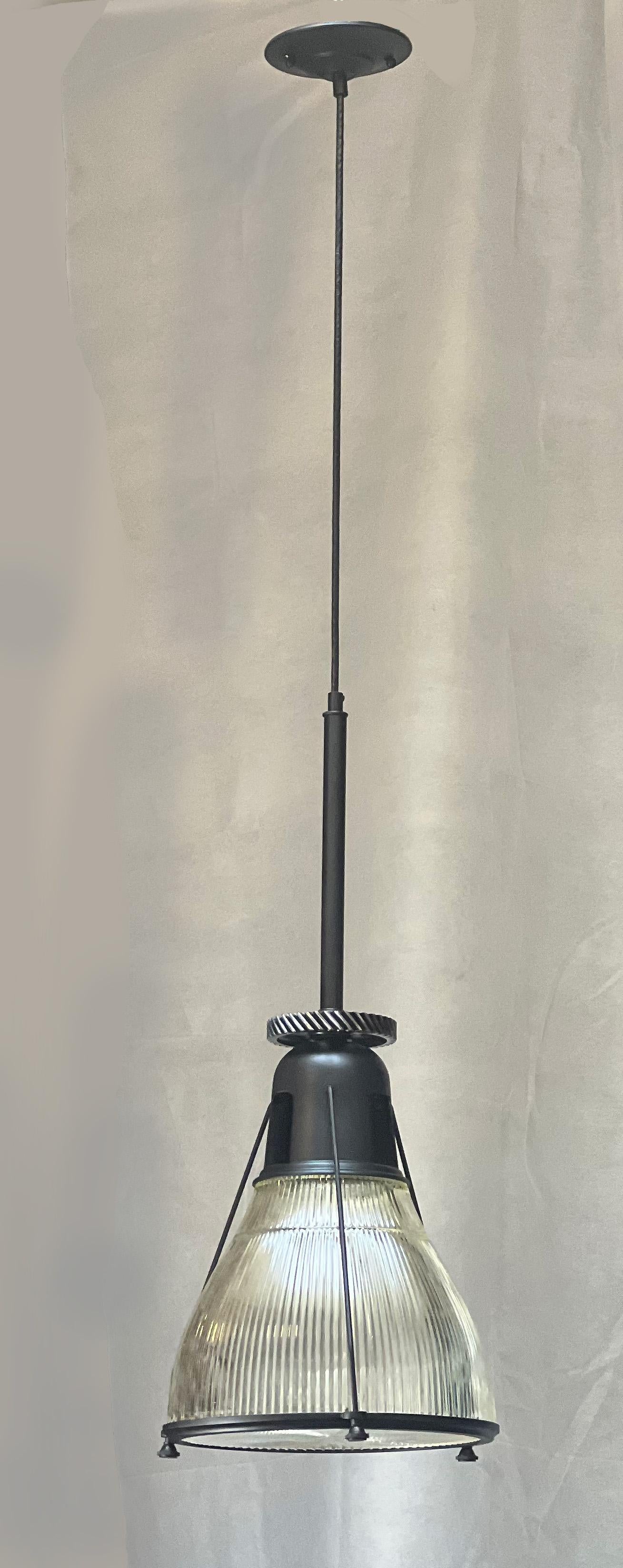 Set of Three Custom Industrial Gear Pendants For Sale at 1stDibs