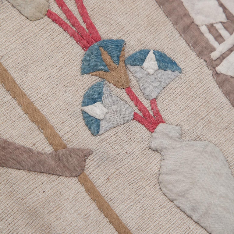 Set of Three Early 20th Century Egyptian Applique Panels at 1stDibs