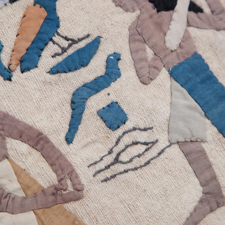 Set of Three Early 20th Century Egyptian Applique Panels at 1stDibs