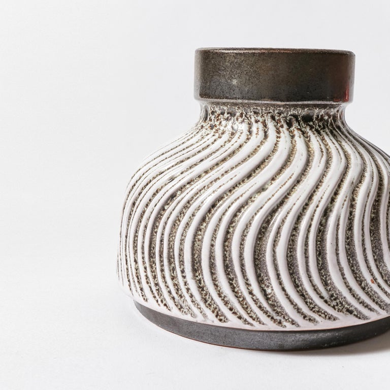 Set of Three Fat Lava Vases, West Germany 1960s at 1stDibs