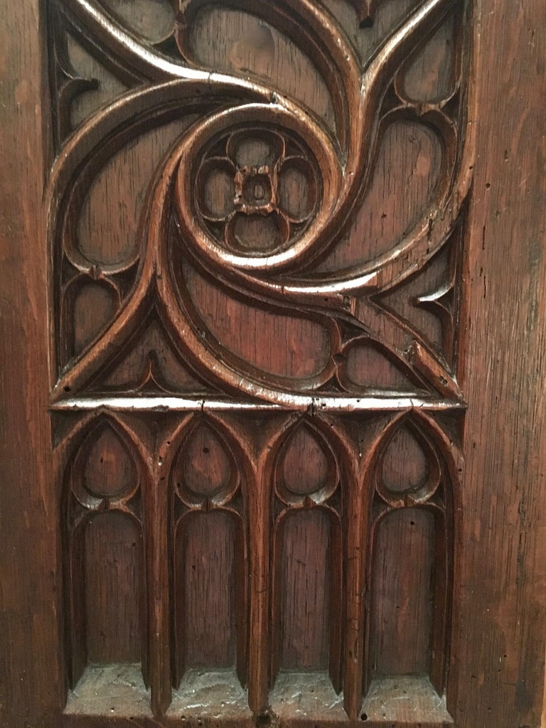 Set of Three Gothic Revival Panels For Sale at 1stDibs