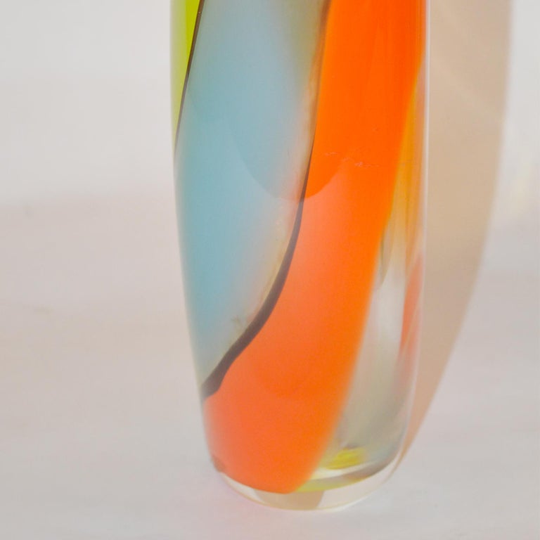 Set of Three Hand Blown Murano Glass Vases by Jeremy R Cline For Sale ...