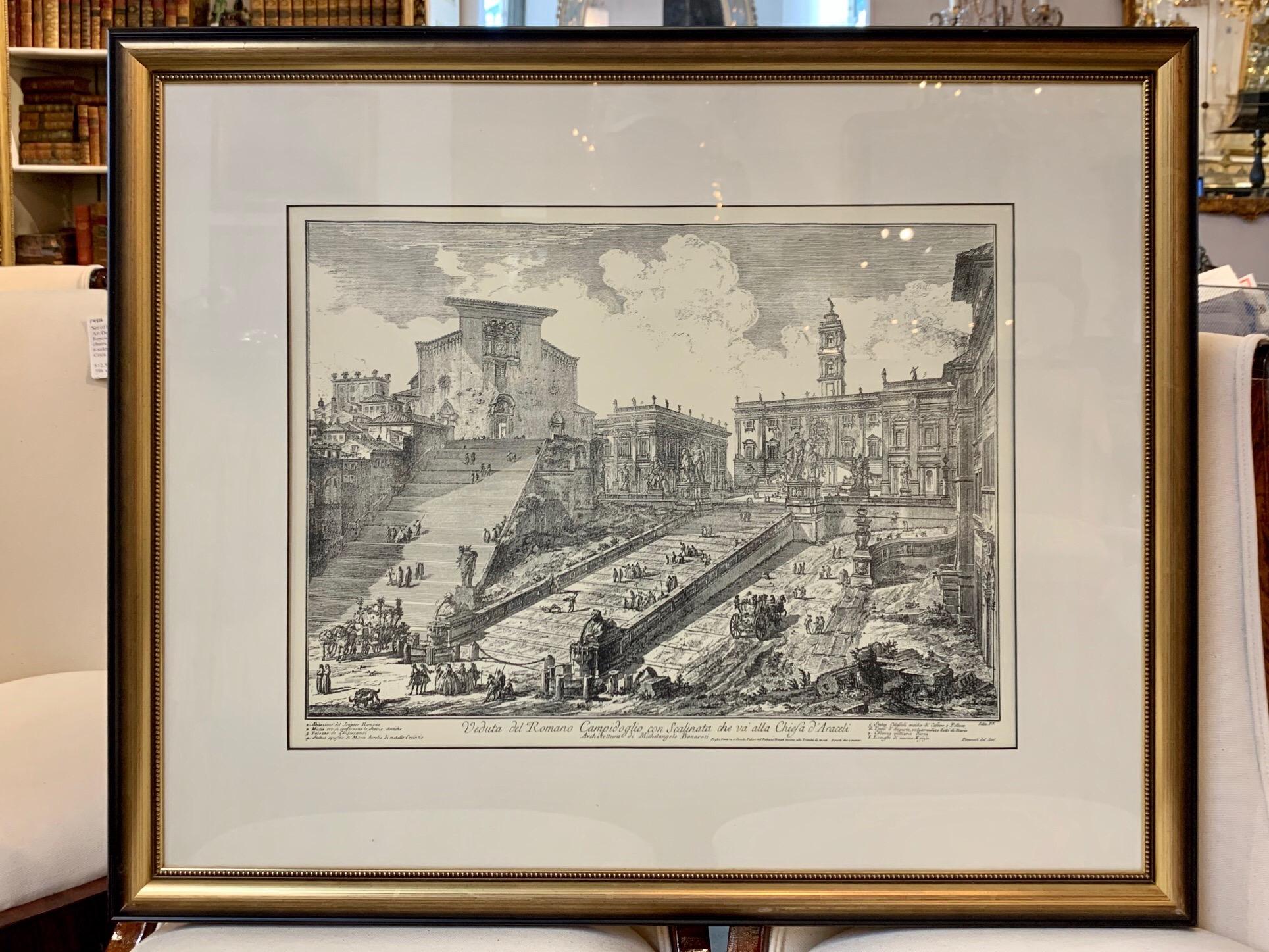 Set of Three Italian Engravings of Roman Scenes For Sale at 1stDibs