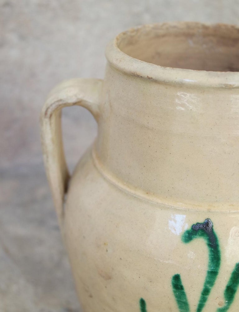Set of Three Italian Tree of Life Pots Mid-1800s For Sale at 1stDibs