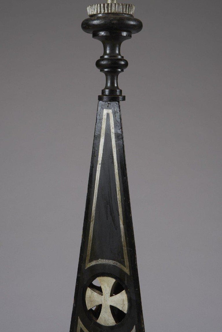 Set of three large Neo-Gothic chandeliersn with tripod legs, Sweden ...