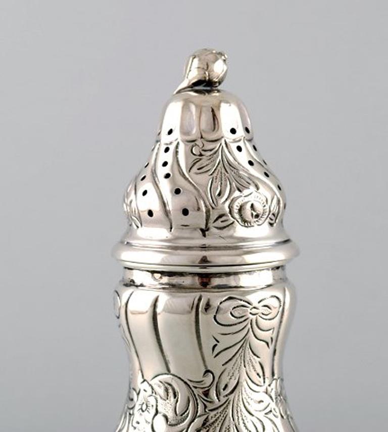 Set of 3 Neo Rococo Sugar Castors in Silver Northern Europe, Early 20th ...