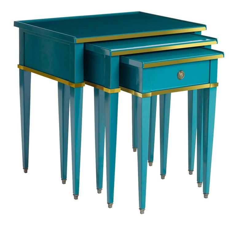 Set of Three Nesting Tables "Gigogne" For Sale at 1stDibs