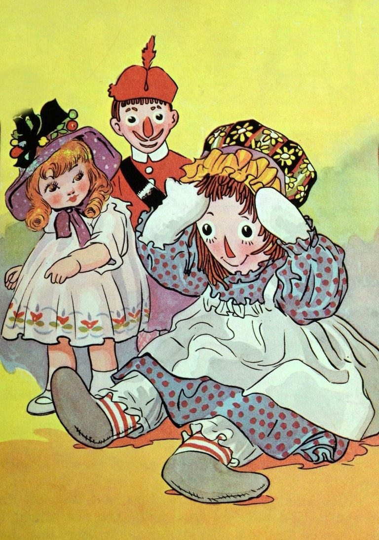 Set of Three Raggedy Ann Books with Raggedy Ann Family Album For Sale ...